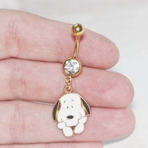 Peanuts | Jewelry | Snoopy Character Belly Ring | Poshmark